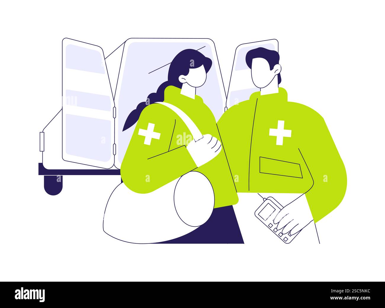 Paramedic abstract concept vector illustration Stock Vector Image & Art ...