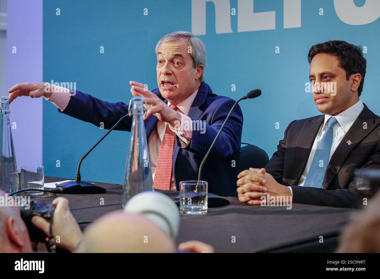 London, UK. 05th Feb, 2025. Nigel Farage, party founder and MP for ...