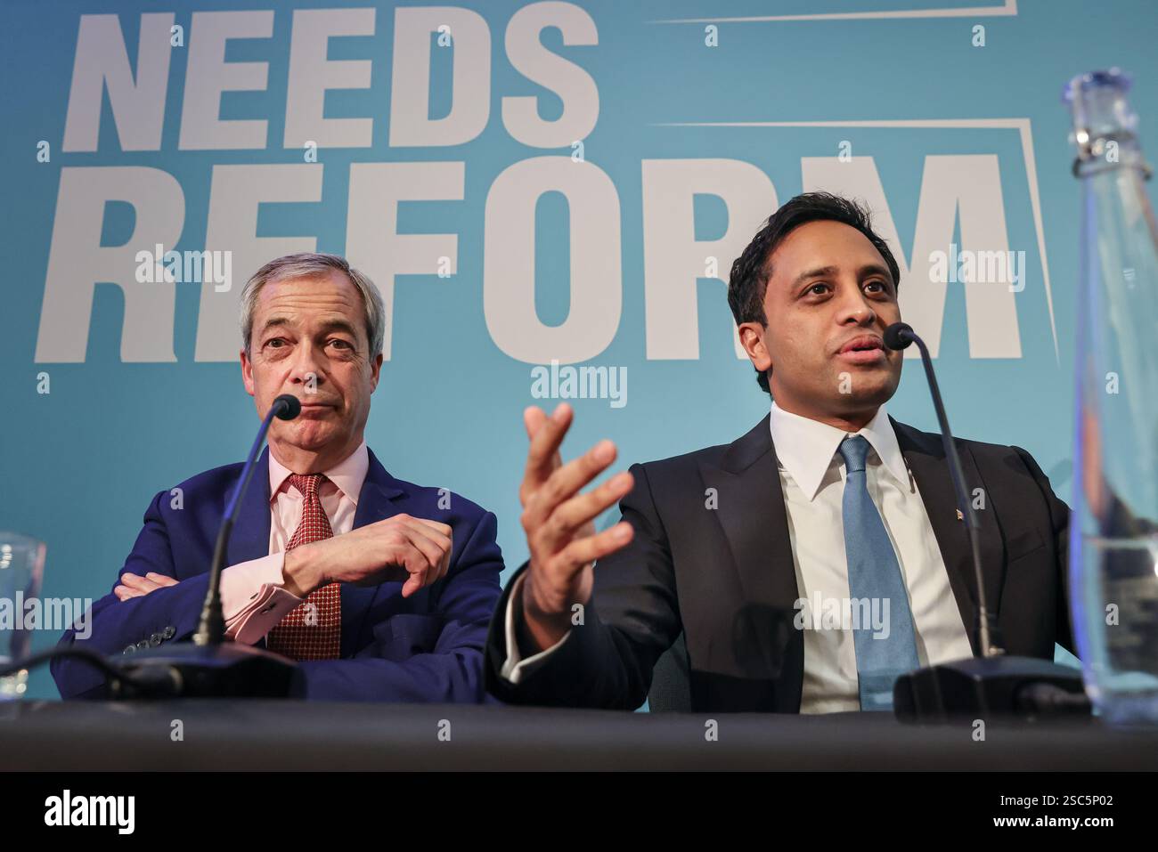 London, UK. 05th Feb, 2025. Nigel Farage, party founder and MP for ...