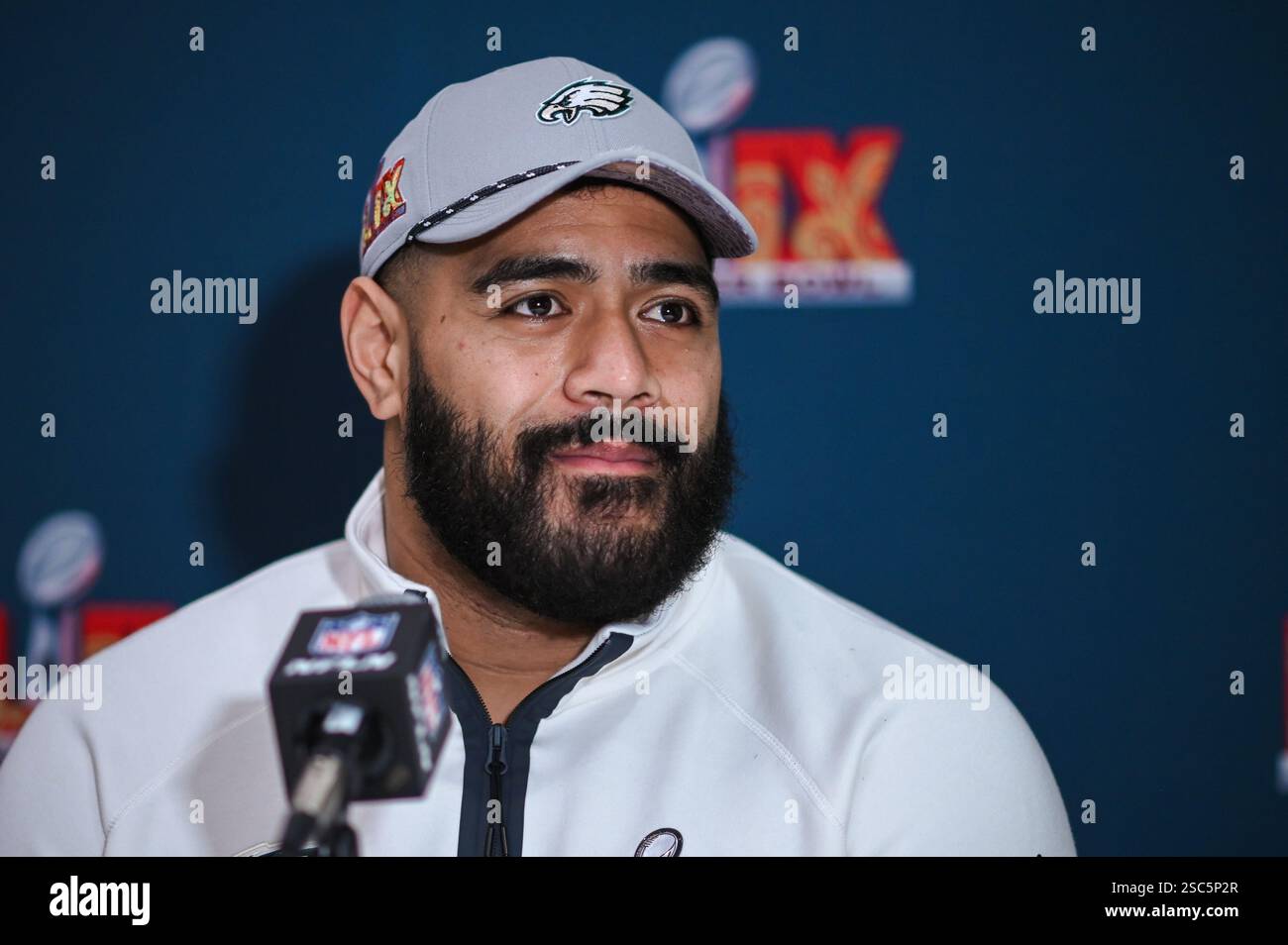 New Orleans, USA. 05th Feb, 2025. Philadelphia Eagles Offensive Tackle ...