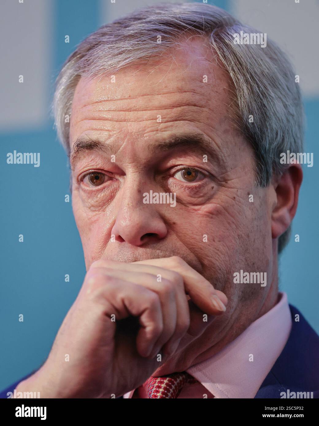 London, UK. 05th Feb, 2025. Nigel Farage, party founder and MP for ...
