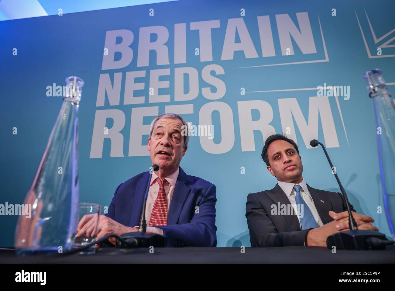 London, UK. 05th Feb, 2025. Nigel Farage, party founder and MP for ...