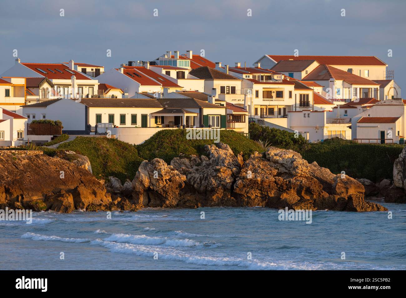 Portugal, Oeste Region, Baleal Island with Houses and Accommodation ...