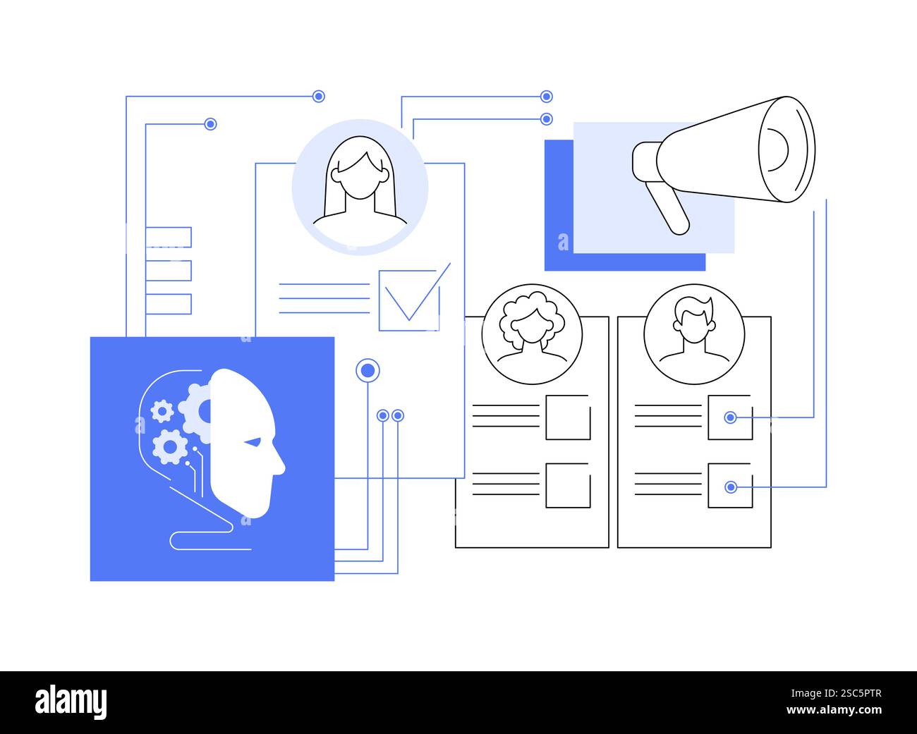 AI-Powered Influencer Marketing Analysis abstract concept vector ...
