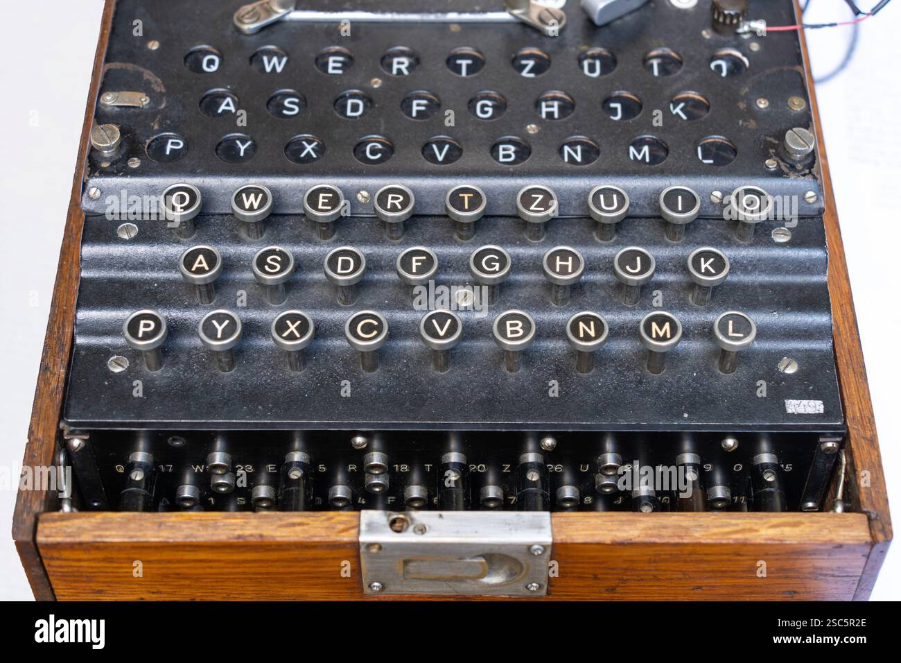 German Enigma machine encryption device from World War II Stock Photo ...