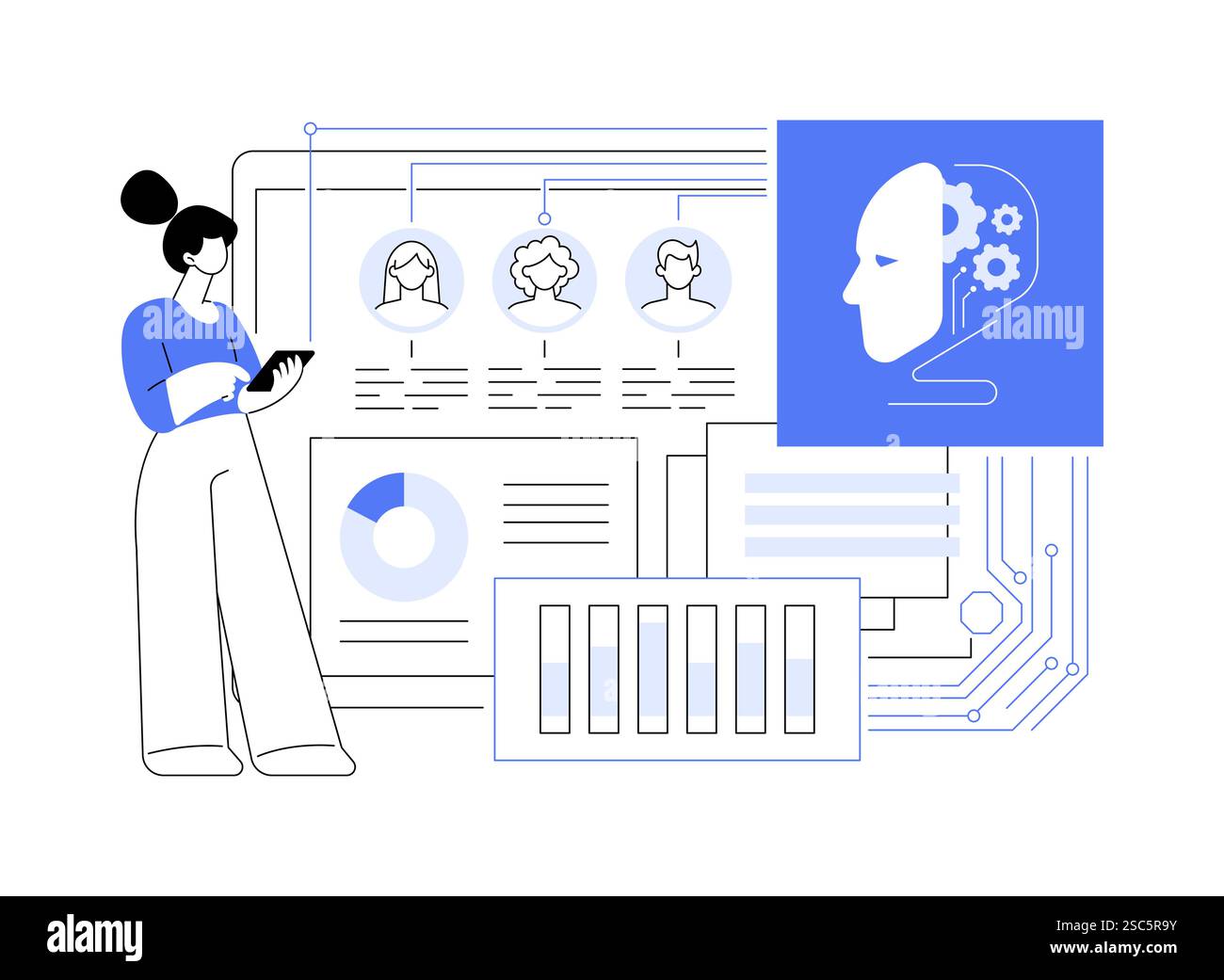 Ai Driven Sentiment Analysis For Campaigns Abstract Concept Vector
