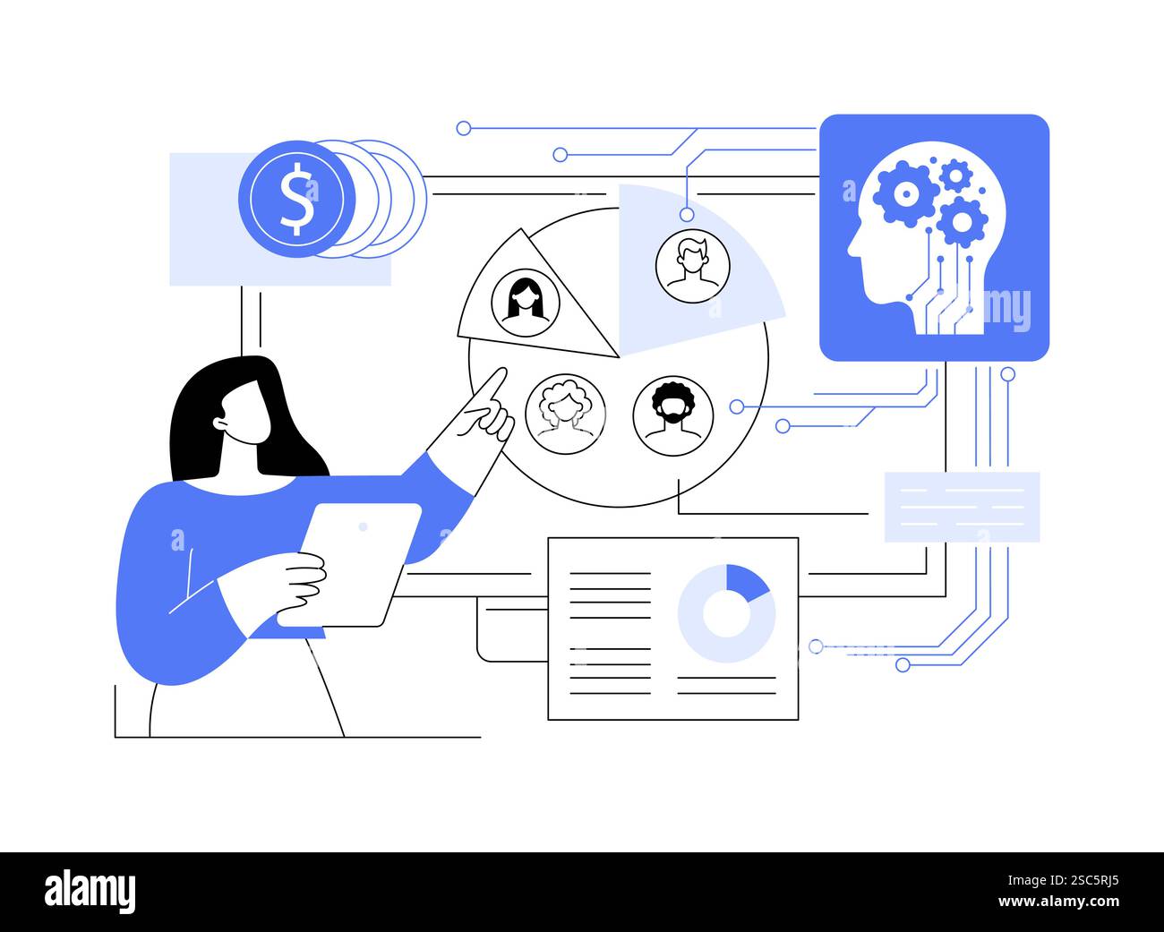 Ai Powered Customer Segmentation Abstract Concept Vector Illustration Stock Vector Image And Art