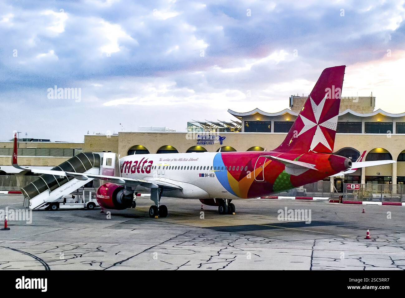 Passenger aircraft Passenger plane Jet plane Jet plane of Air Malta ...