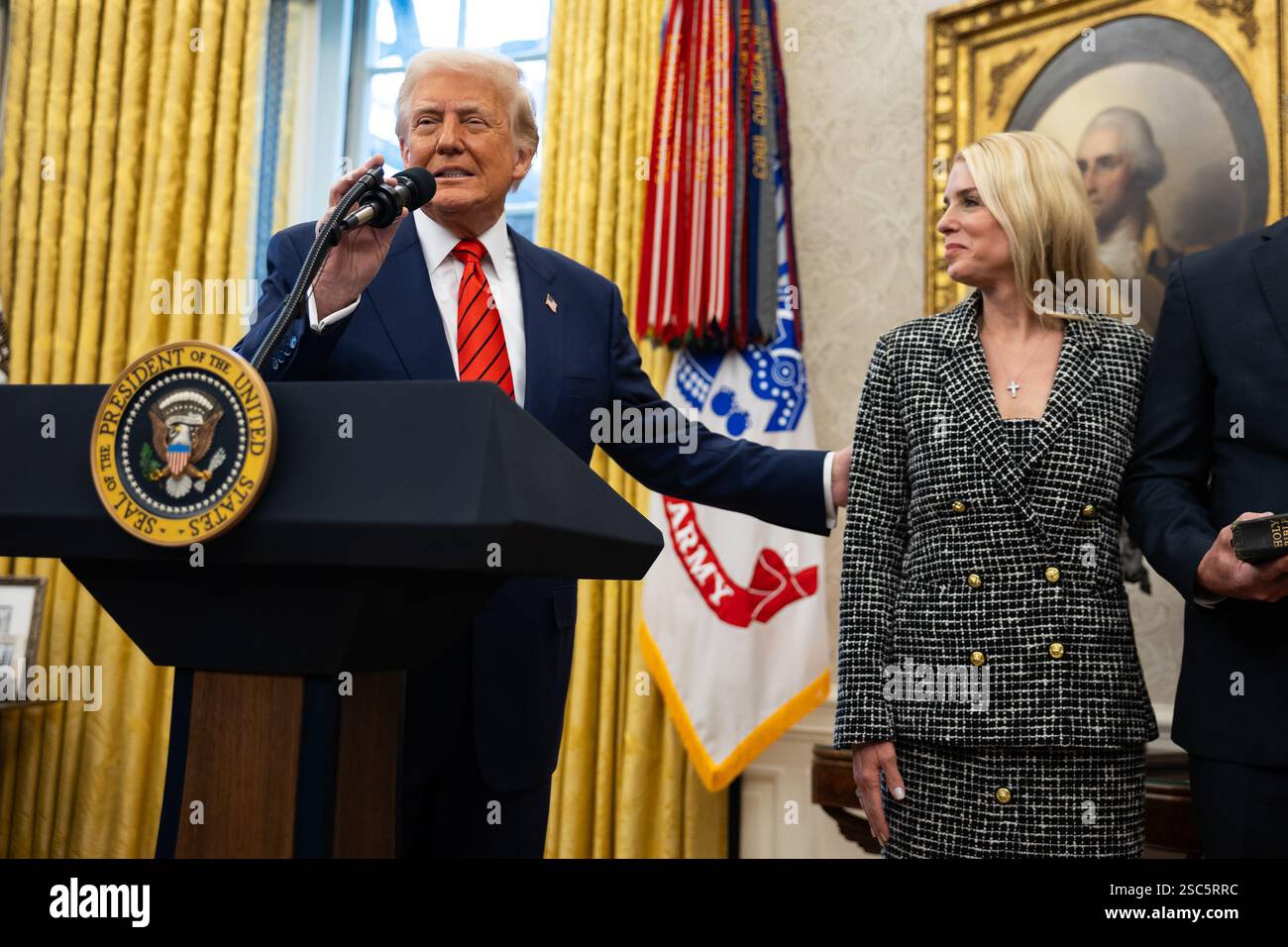 United States President Donald Trump is seen with US Attorney General ...