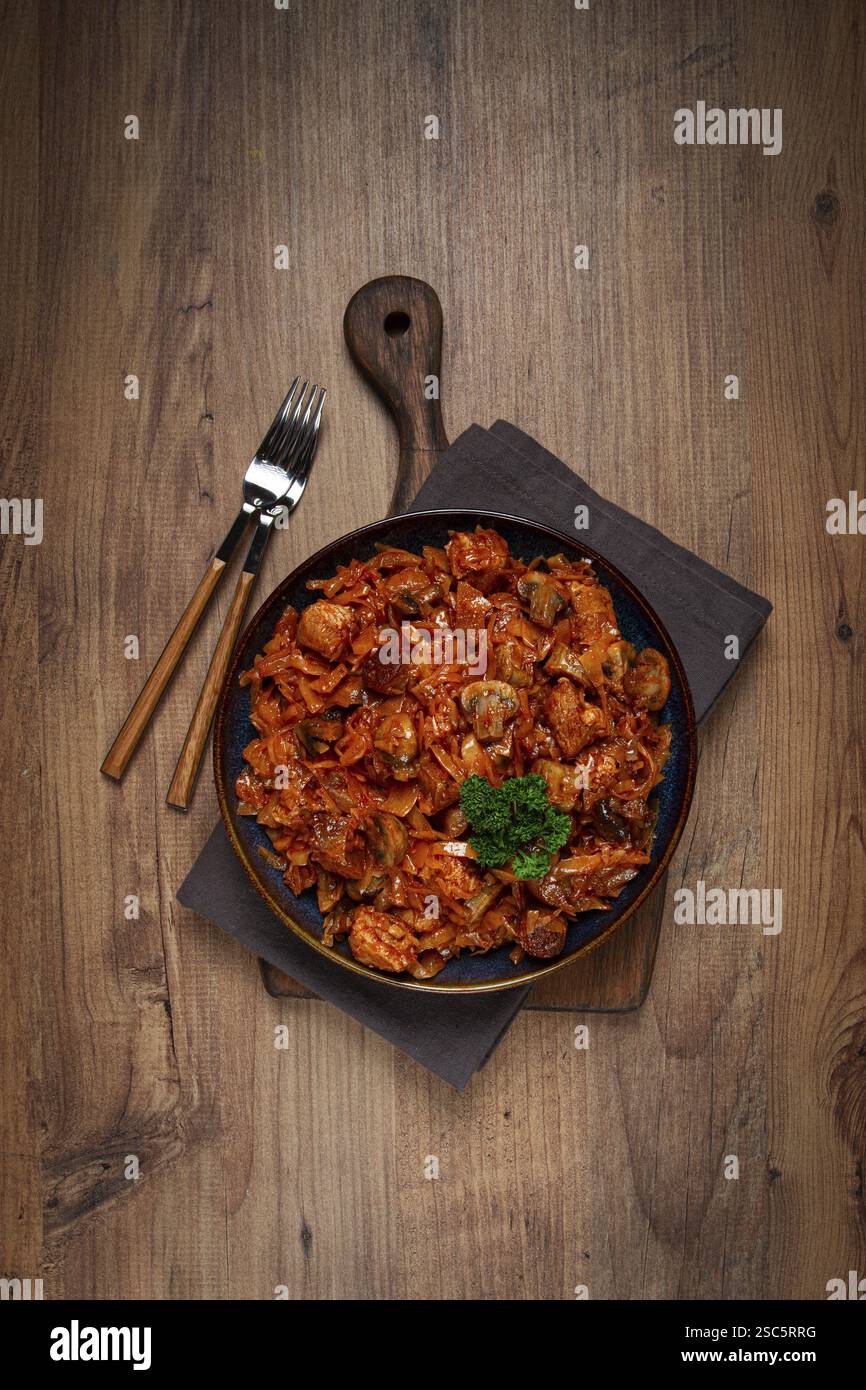 Bigos, bigus is a national Polish dish, made of cabbage and meat ...