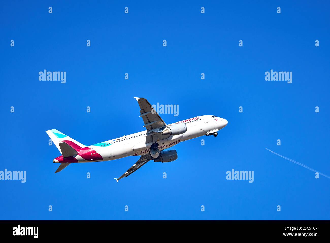 Stuttgart, Baden-Württemberg, Germany - February 5, 2025: An Airbus ...