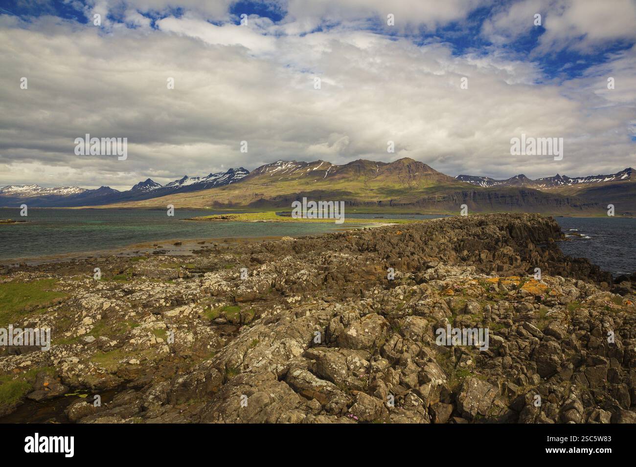 Coastal landscape at at Djupivogur, East Iceland Stock Photo - Alamy