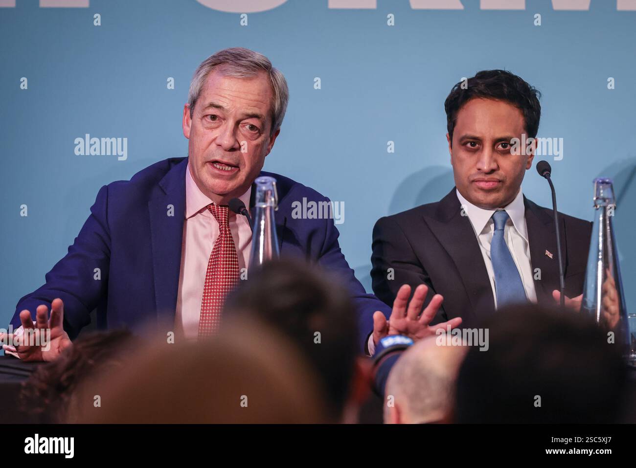 London, UK. 05th Feb, 2025. Nigel Farage, party founder and MP for ...