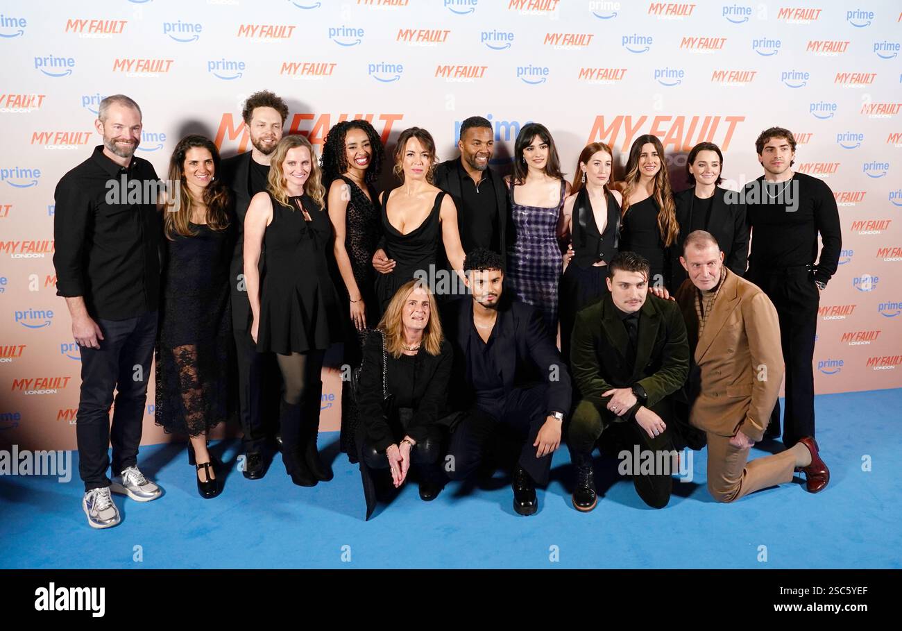 Members of the cast and crew at the UK premiere of My Fault, at ...