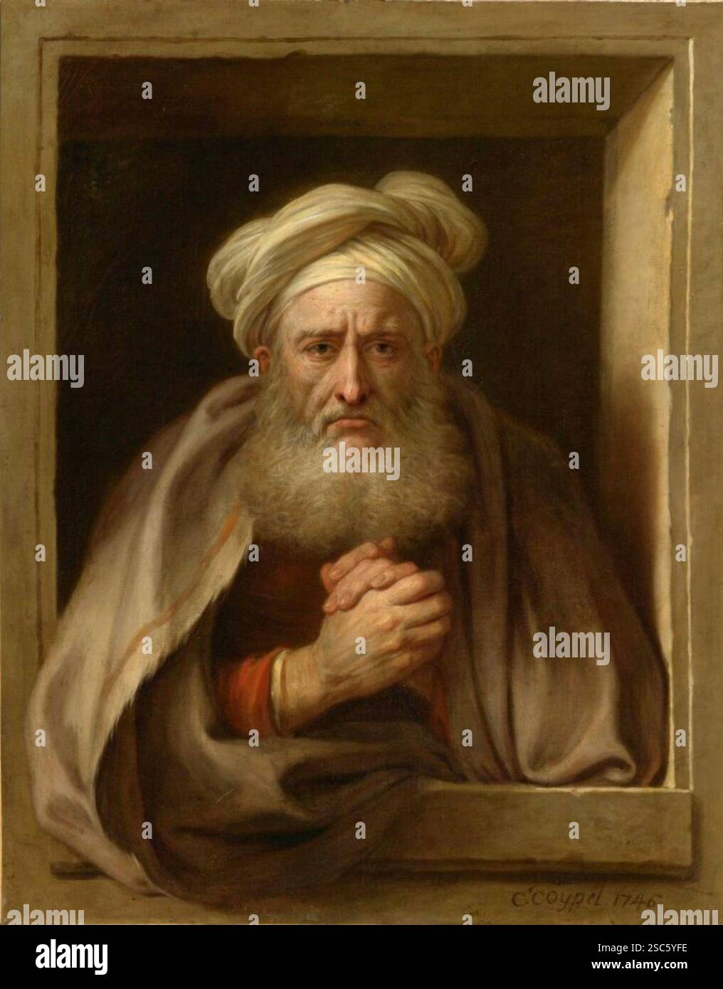 Charles-Antoine Coypel - The Sorrowful Heraclitus - 1746 Stock Photo ...