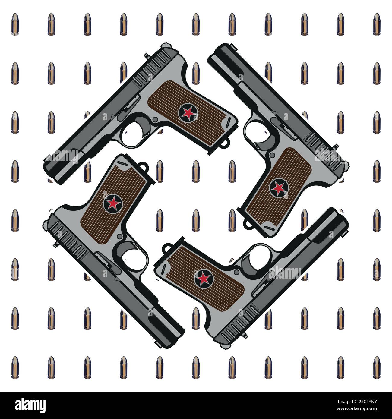 Old soviet russian pistol TT, world war 2 handgun and Target Stock ...