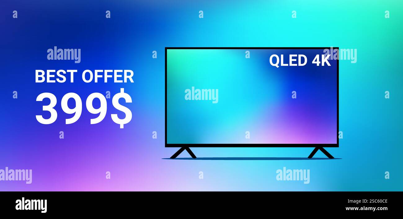 QLED 4K television sale. Affordable and high-quality display with ...
