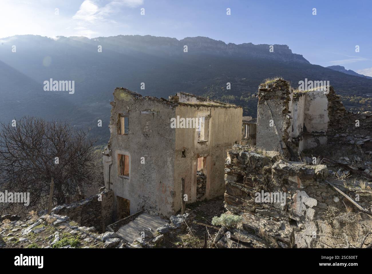 Lost place, abandoned houses and ruins in the ghost village, Gairo ...