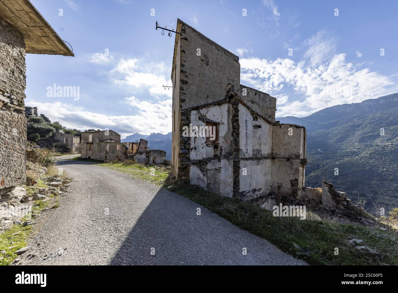 Lost place, abandoned houses and ruins in the ghost village, Gairo ...