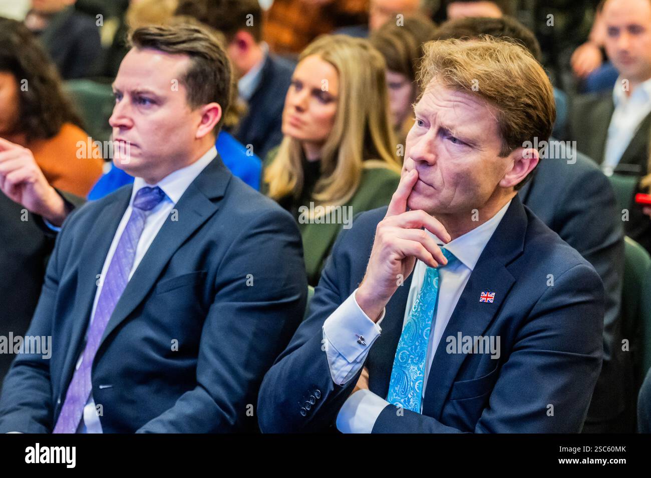 London, UK. 5th Feb, 2025. Richard Tice watches - Nigel Farage MP and ...