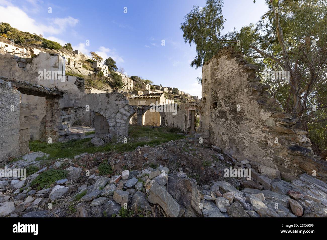 Lost place, abandoned houses and ruins in the ghost village, Gairo ...