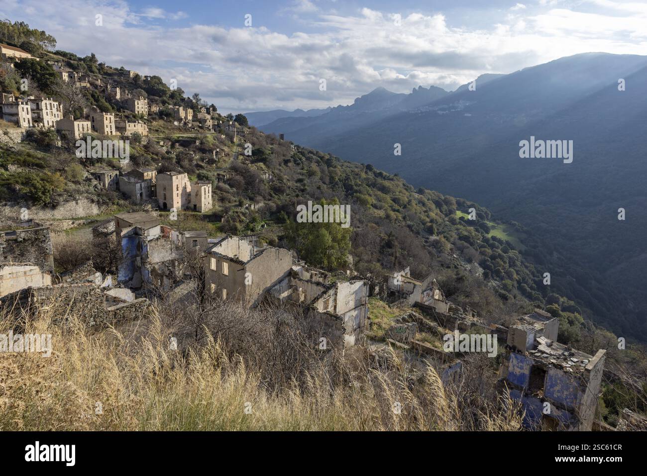 Lost place, abandoned houses and ruins in the ghost village, Gairo ...
