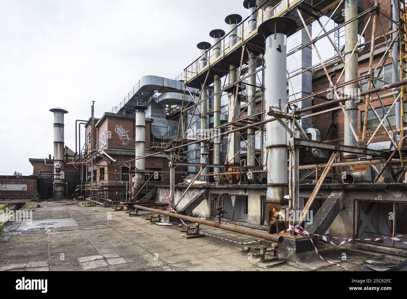 Details of an old abandoned factory Stock Photo - Alamy