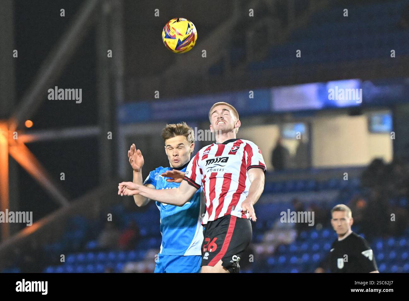 QuarteTommy Backwell (26 Cheltenham Town challenged by Archie Collins ...