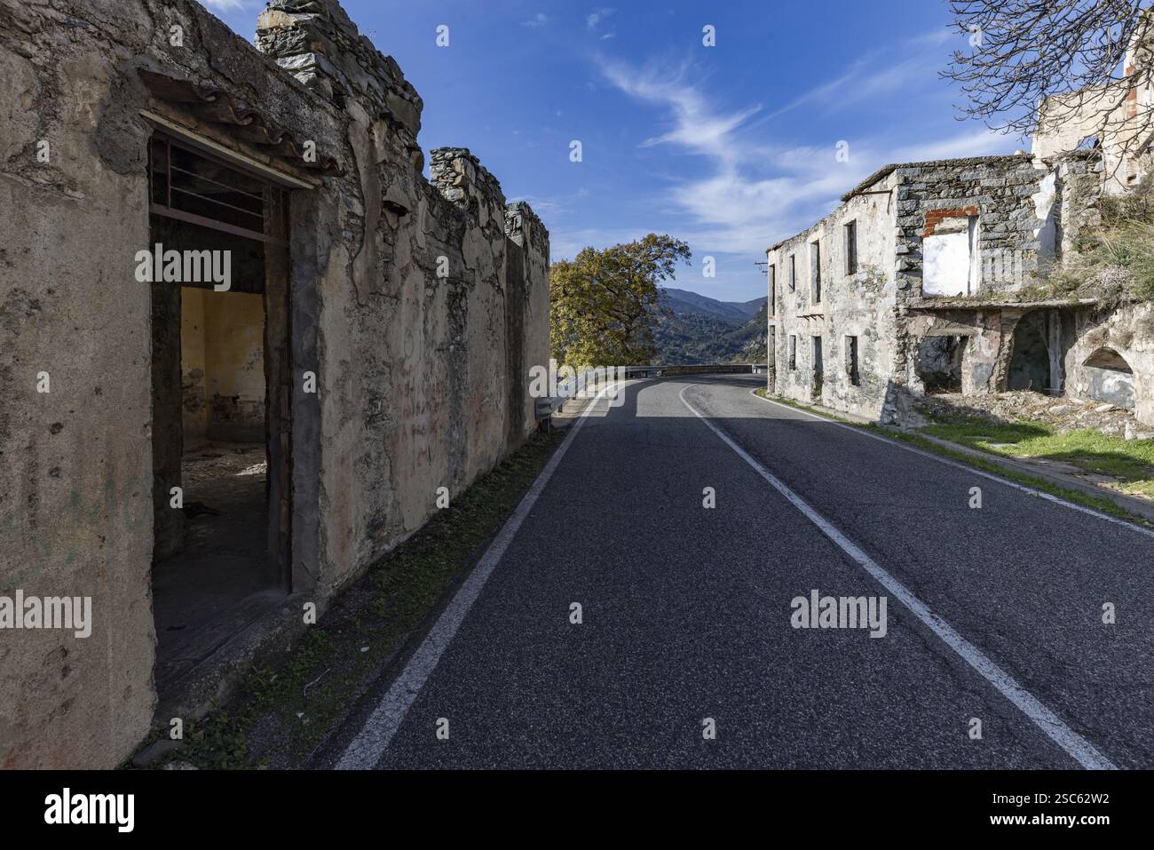 Lost place, abandoned houses and ruins in the ghost village, Gairo ...