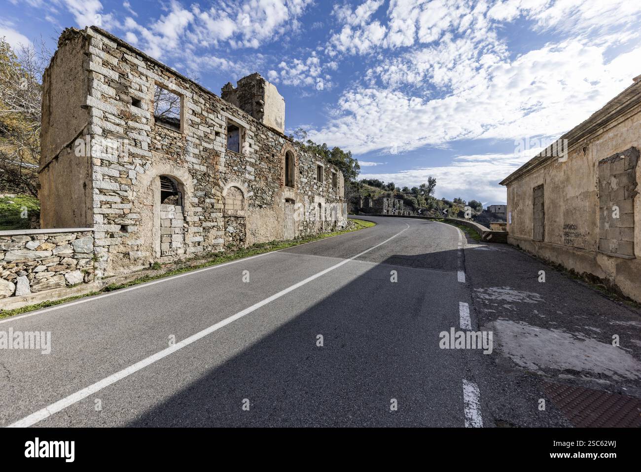 Lost place, abandoned houses and ruins in the ghost village, Gairo ...