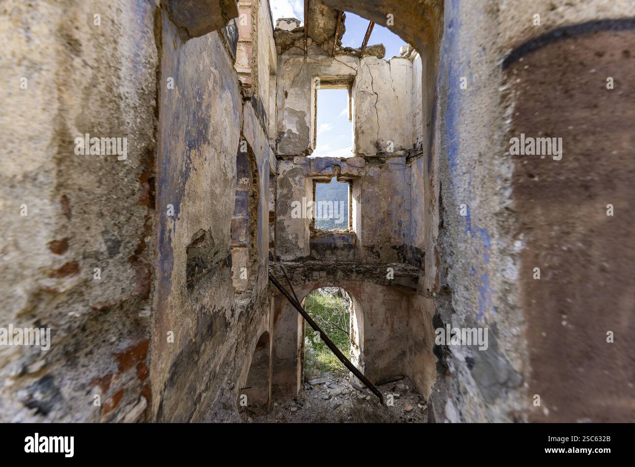 Lost place, abandoned houses and ruins in the ghost village, Gairo ...