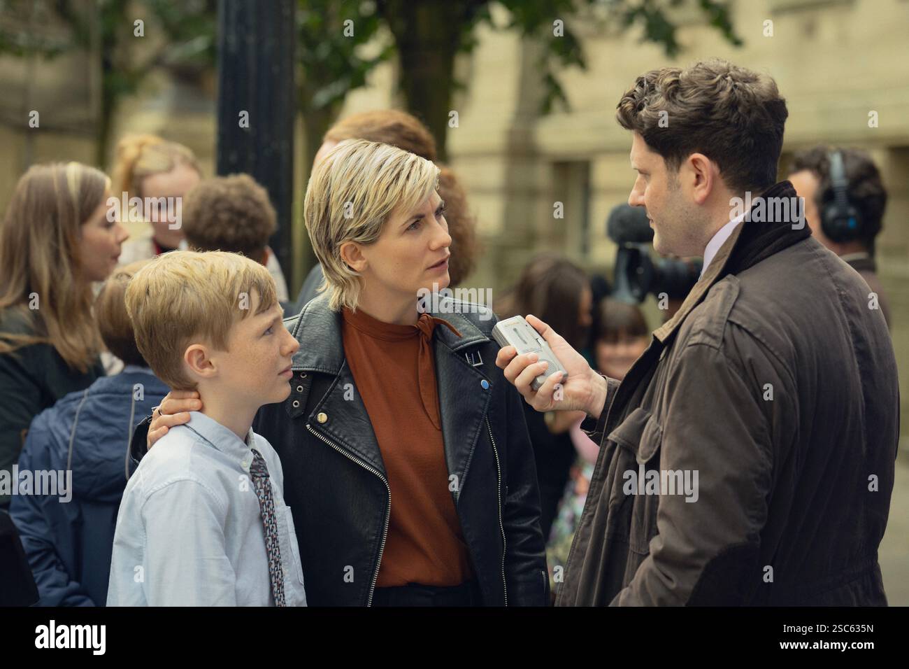Undated handout photo issued by Netflix of (left to right) Toby Eden ...