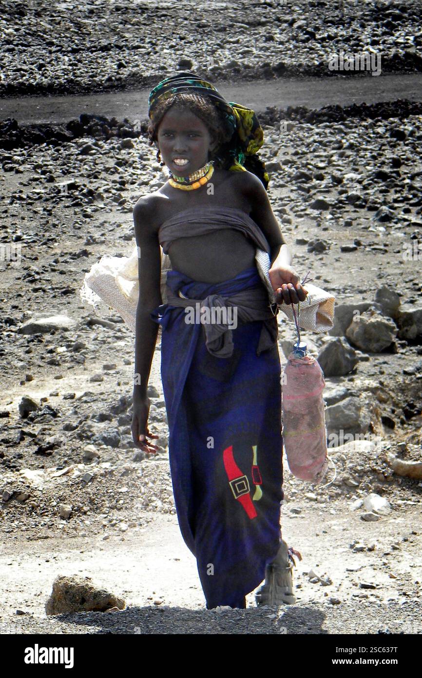 Afar Woman. Danakil. Ethiopia Stock Photo - Alamy