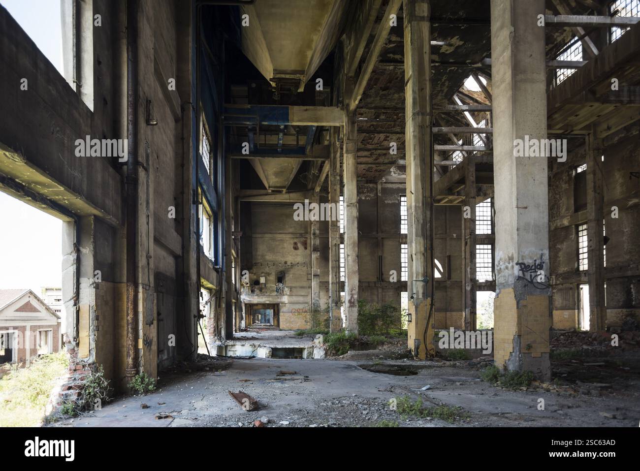 Details of an old abandoned factory Stock Photo - Alamy