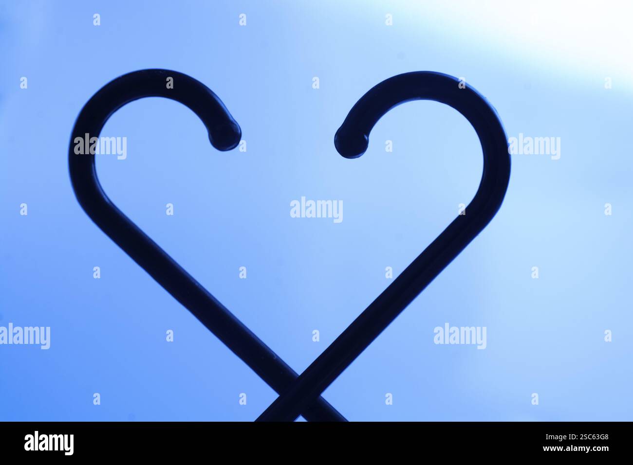 Heart shaped object in view as love conception Stock Photo - Alamy