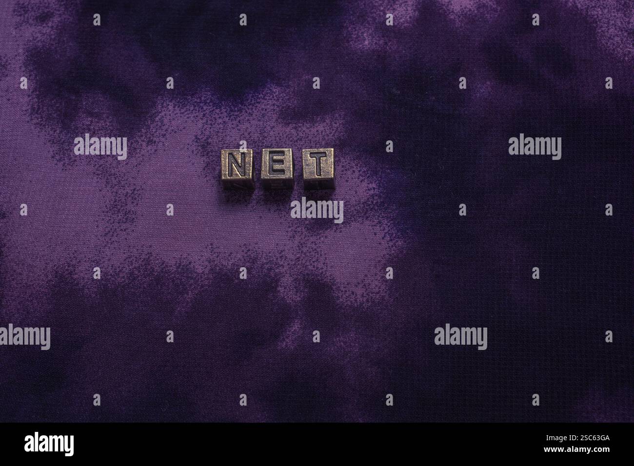 Net wording with metal letters as net and business concept Stock Photo ...