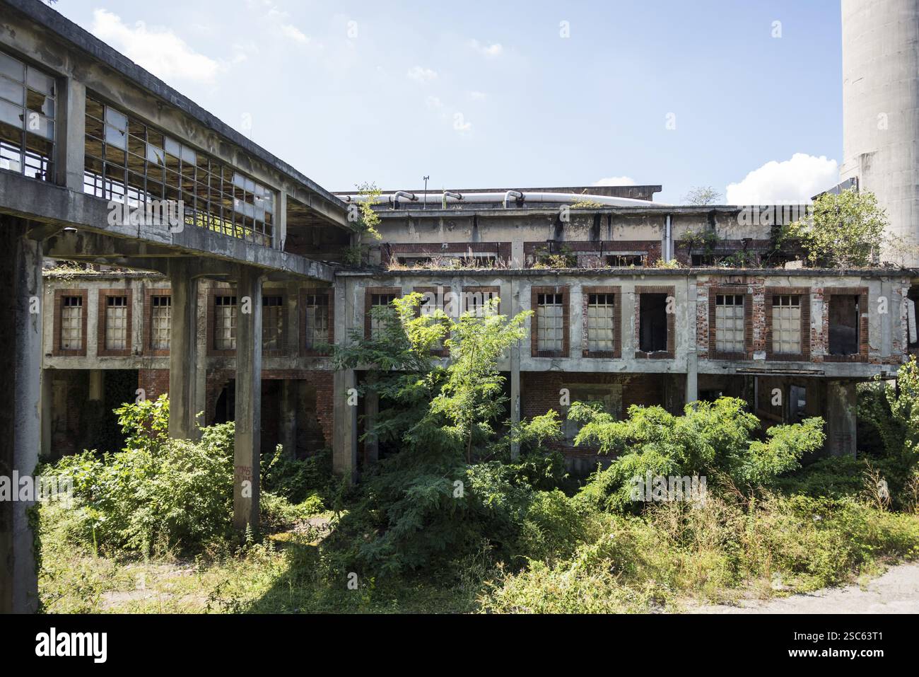 Details of an old abandoned factory Stock Photo - Alamy
