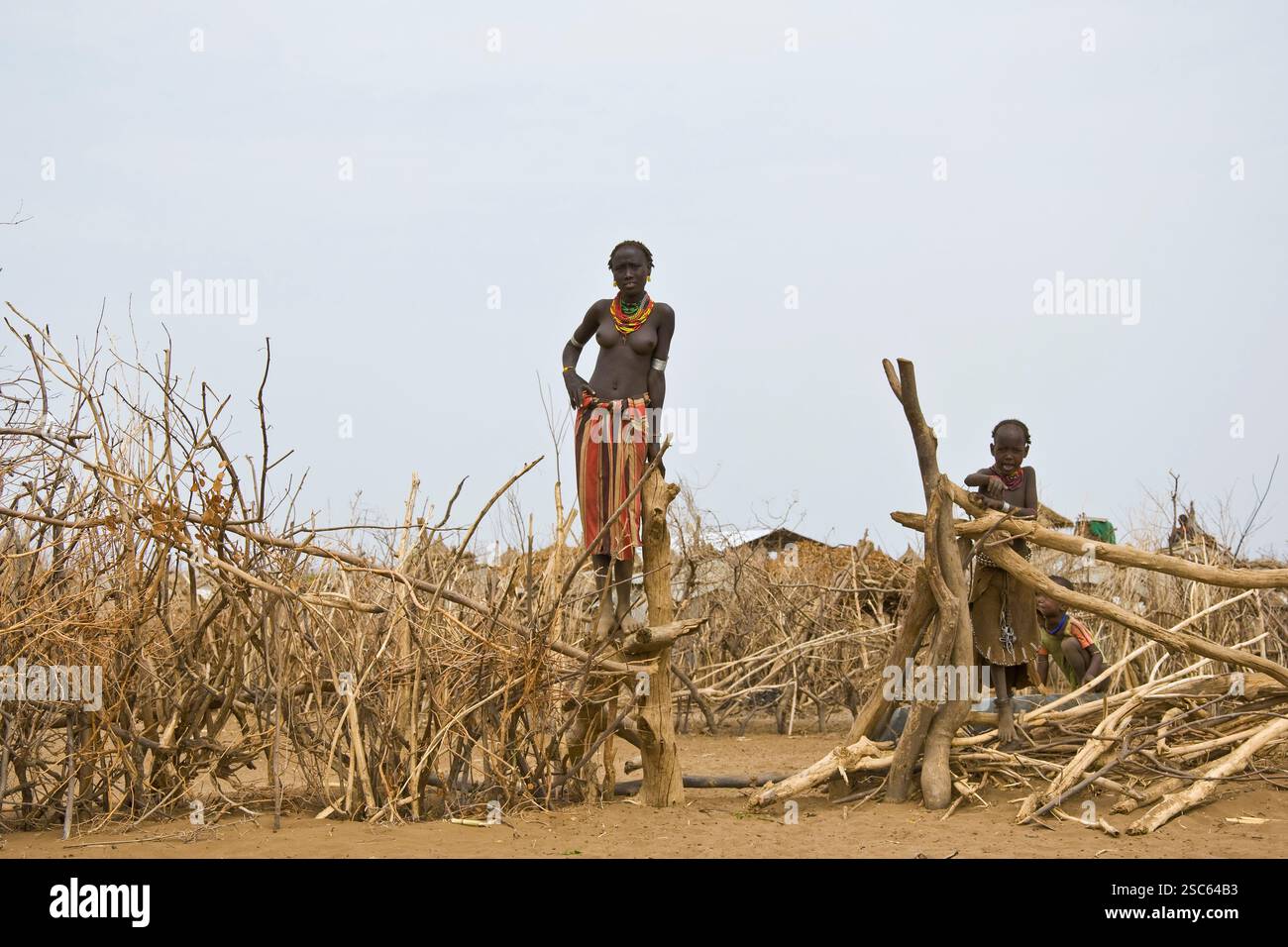 Dassanch Land. Omorate. Ethiopia Stock Photo - Alamy