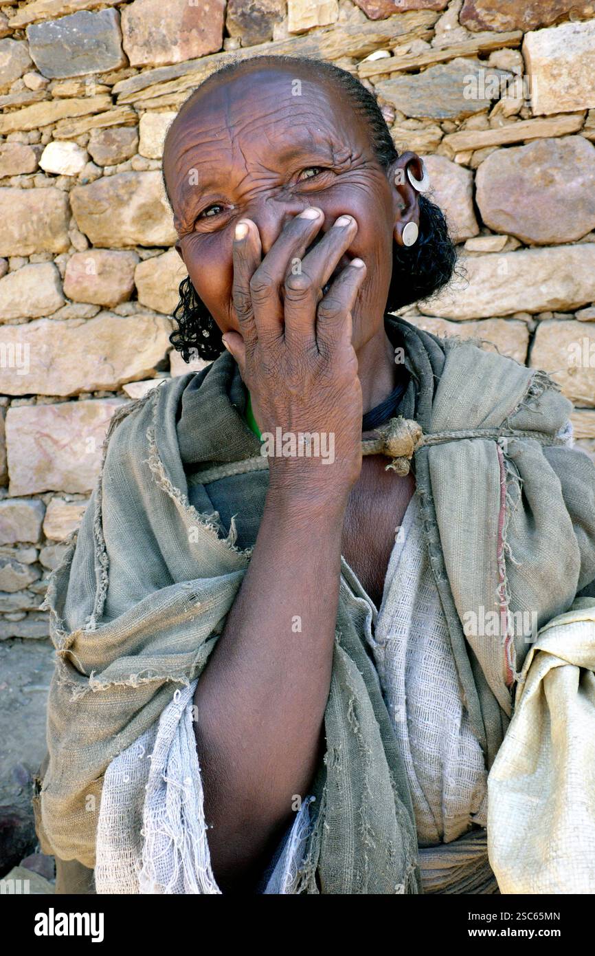 Elderly Tigrinya Woman. Tigrai. (Ethiopia Stock Photo - Alamy
