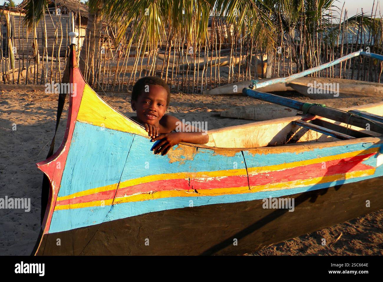 Madagascar. Indian Ocean. Ifaty. Child Stock Photo - Alamy