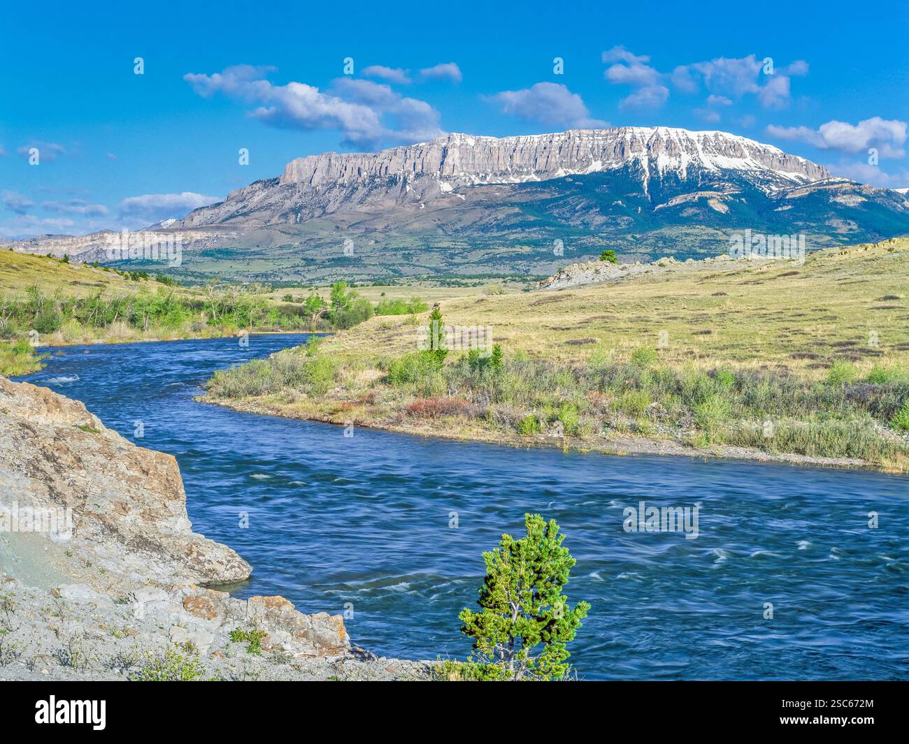 sun river below castle reef along the rocky mountain front near augusta ...