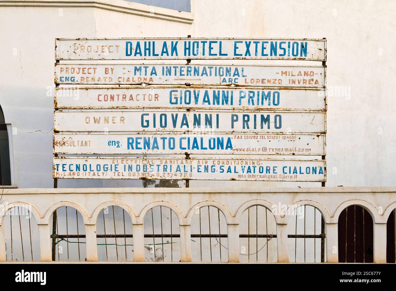 Grand Hotel Dhalak. Even Eritrea Stock Photo - Alamy