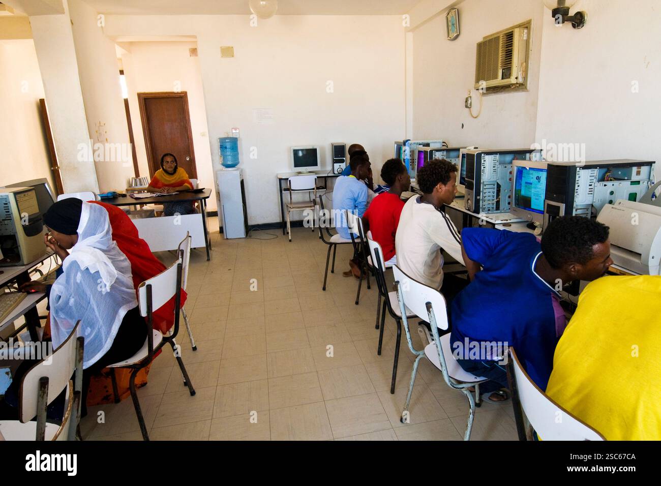 Internet Cafe. Even Eritrea Stock Photo - Alamy