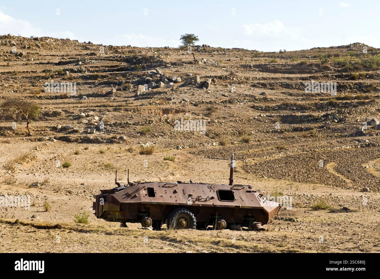 Ethiopian Tank. Surrounding of Asmara. Eritrea Stock Photo - Alamy