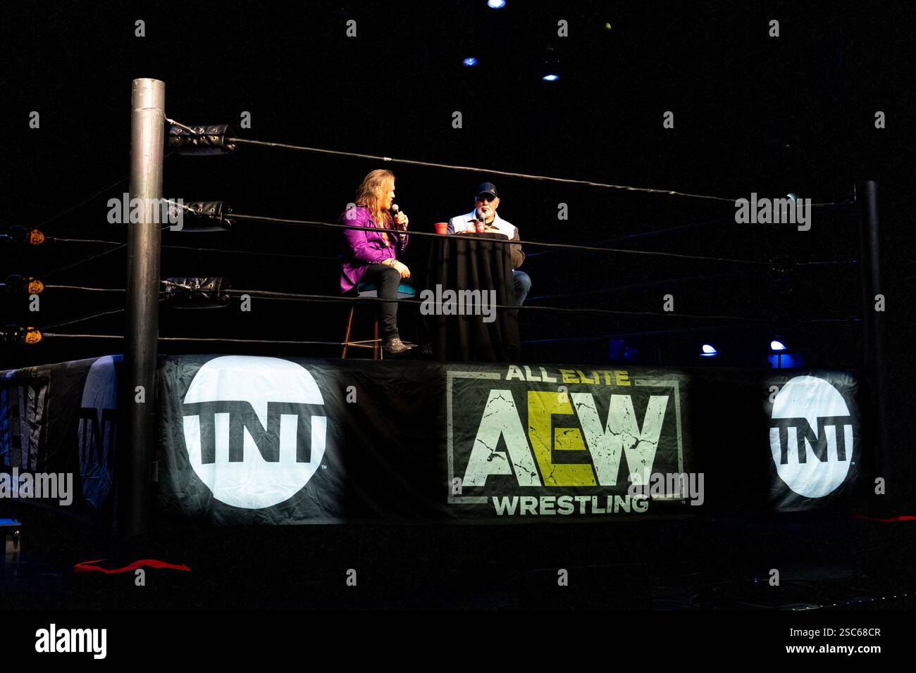 Chris Jericho, left, and Scott Steiner are seen during Chris Jericho's ...