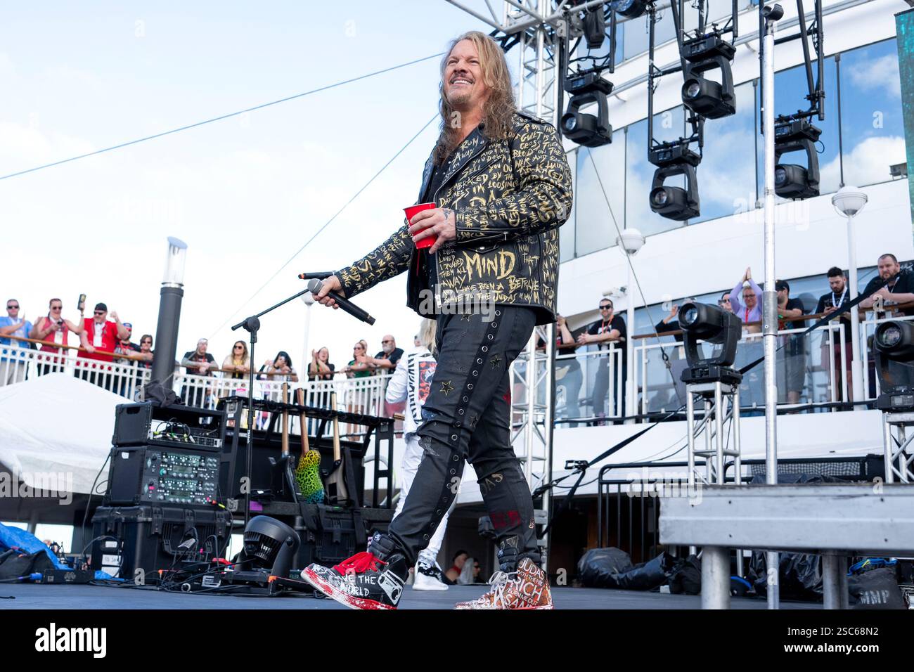 Chris Jericho of Fozzy perform during Chris Jericho's Rock 'N ...