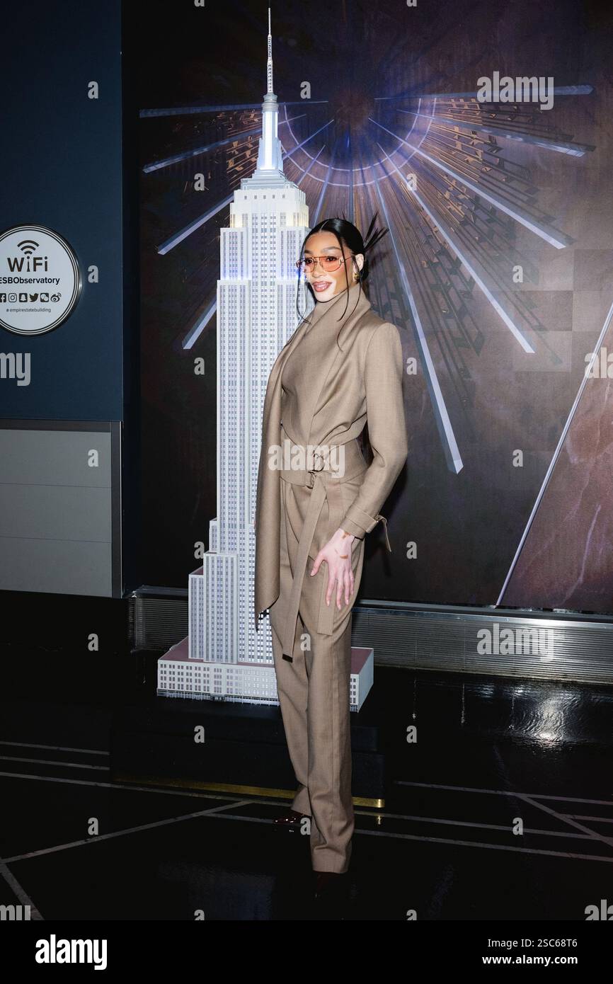 February 5, 2025, New York, Ny, United States: Winnie Harlow visits the ...