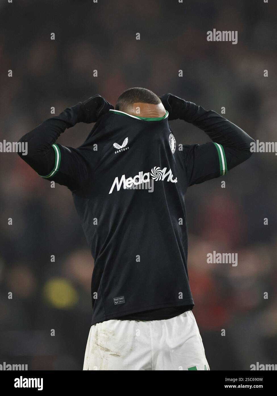 EINDHOVEN - Igor Paixao of Feyenoord balks during the KNVB Beker match ...