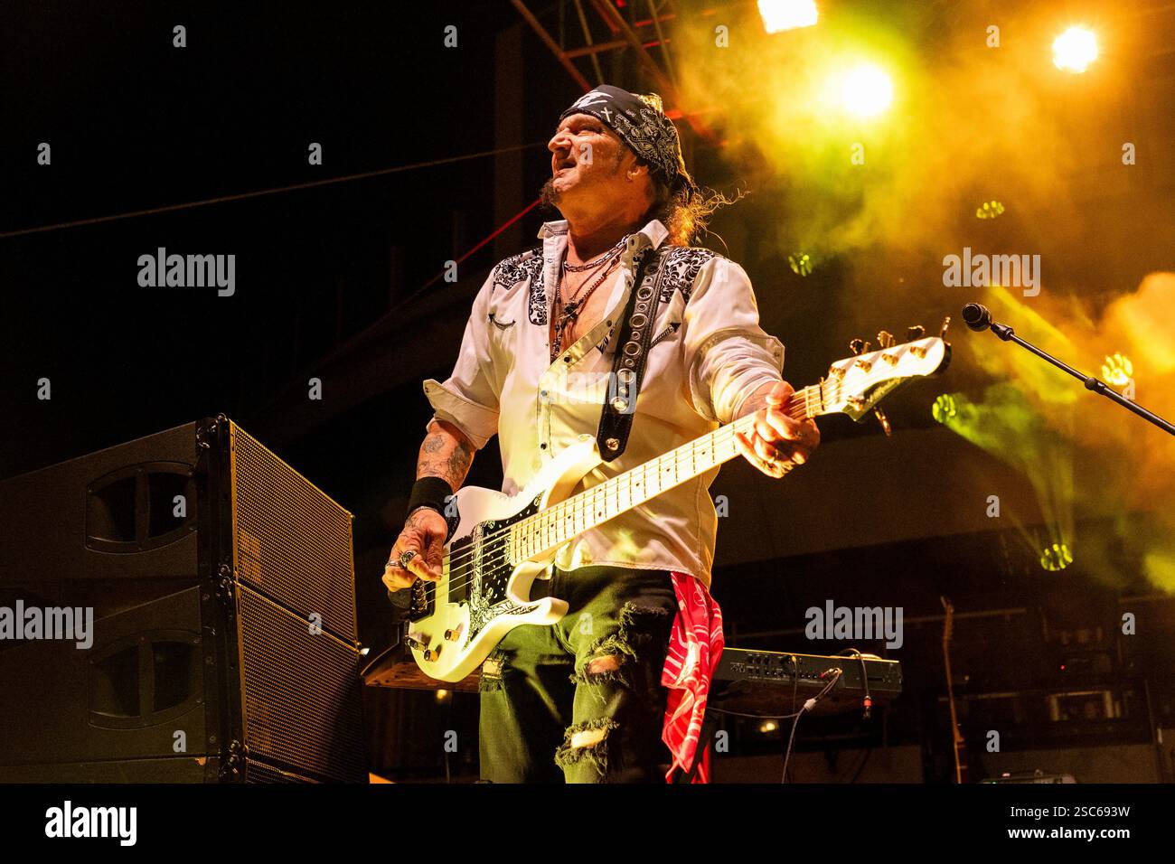 Scott Snyder of Great White perform during Chris Jericho's Rock 'N ...