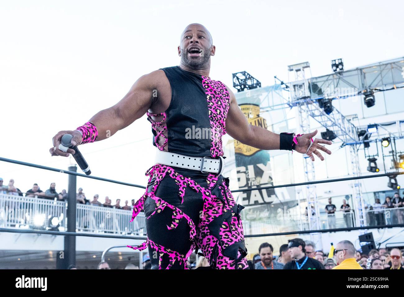 Jay Lethal is seen during Chris Jericho's Rock 'N' Wrestling Rager at ...